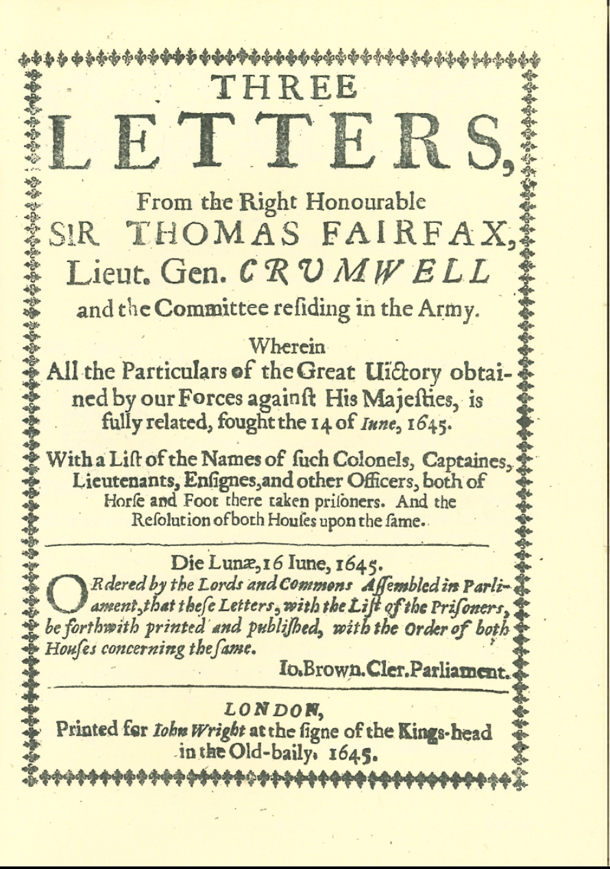 Replica 1600s Pamphlets – Cromwell Museum
